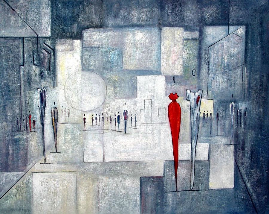 2010 Squares Of The City Painting - iPaintingsforsale.com