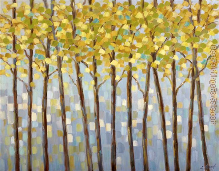 2012 Libby Smart Glistening Tree Tops Painting - iPaintingsforsale.com