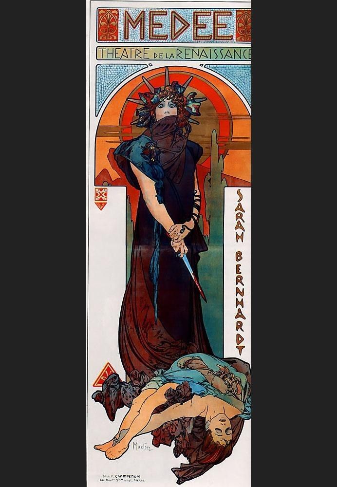 Alphonse Maria Mucha Medee Painting - iPaintingsforsale.com