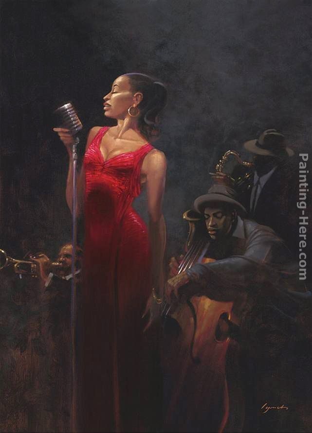 Brent Lynch Garnet Diva Painting - iPaintingsforsale.com