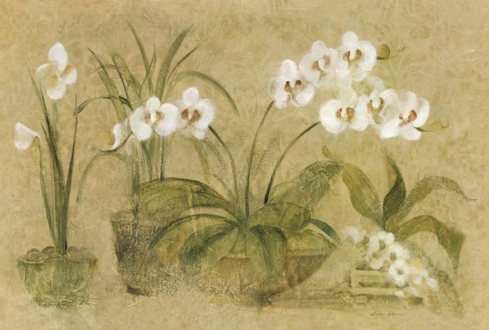 Cheri Blum Four Potted Orchids Painting - iPaintingsforsale.com