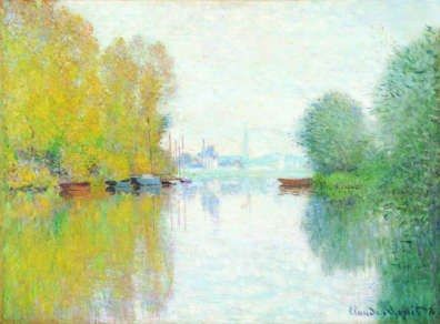Claude Monet Autumn on the Seine, Argenteuil Painting ...