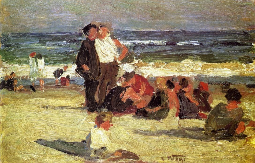 Edward Henry Potthast Beach Scene 3 Painting - iPaintingsforsale.com