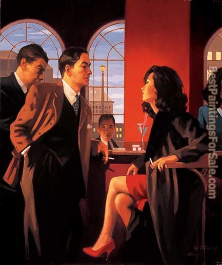 Jack Vettriano The Red Room Painting - iPaintingsforsale.com