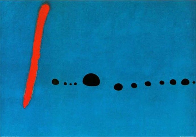 Joan Miro Bleu ii Painting - iPaintingsforsale.com