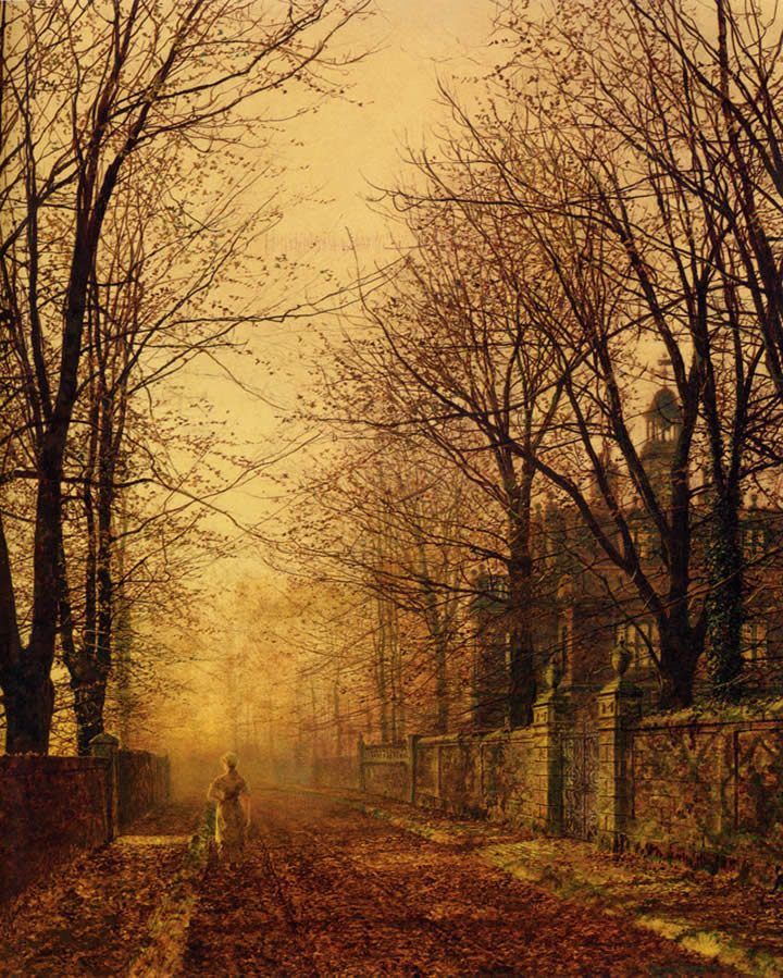 John Atkinson Grimshaw A Golden Beam Painting - iPaintingsforsale.com
