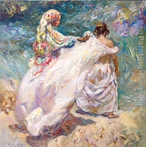 Jose Royo EN LA PLAYA Painting - iPaintingsforsale.com