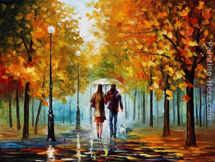 Leonid Afremov AUTUMN ELEGY Painting - iPaintingsforsale.com