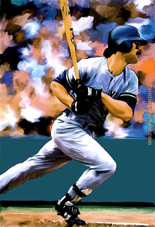 Leroy Neiman Mattingly Painting - iPaintingsforsale.com