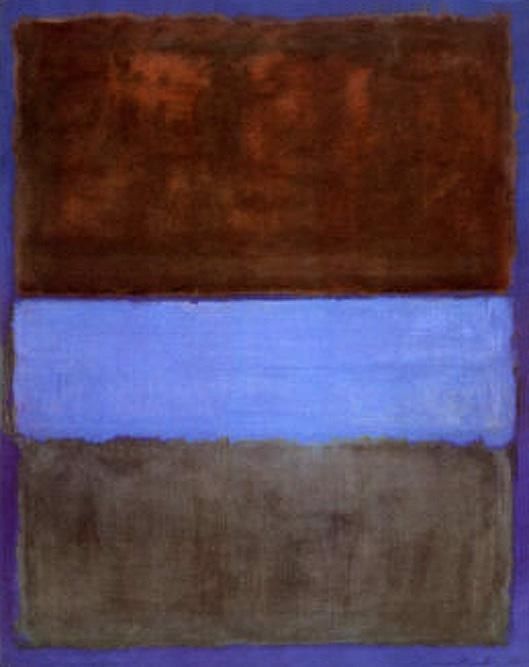 Mark Rothko No 61 Brown Blue Brown on Blue c1953 Painting ...
