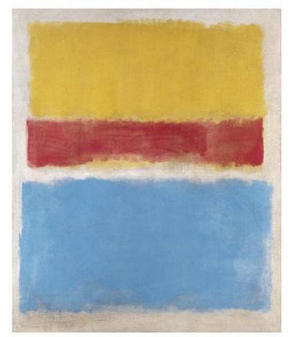 Mark Rothko Untitled Yellow Red and Blue 1953 Painting ...