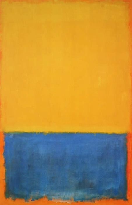 Mark Rothko Yellow blue orange 1955 Painting - iPaintingsforsale.com