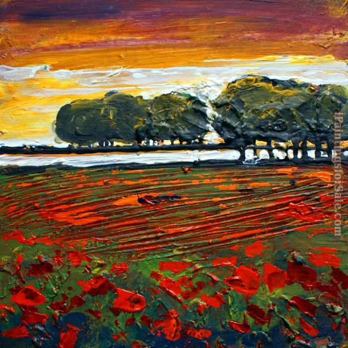 Maya Green Sunset Painting - iPaintingsforsale.com