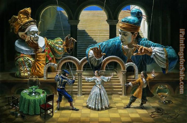 Michael Cheval Art of Diplomacy Painting - iPaintingsforsale.com