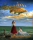 Michael Cheval Double Harmony Painting 50% off - iPaintingsforsale.com