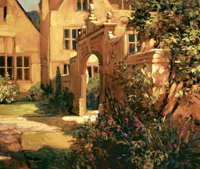 Philip Craig Sunlit Courtyard Painting - iPaintingsforsale.com