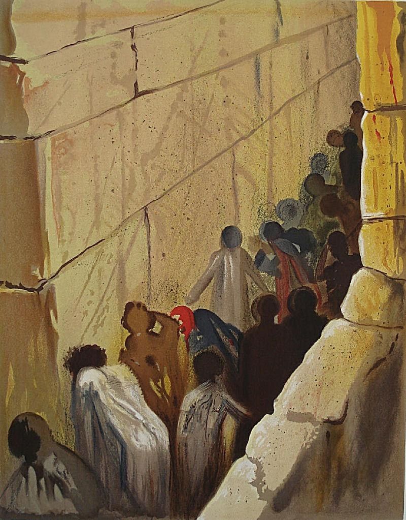 Salvador Dali The Wailing Wall Painting - iPaintingsforsale.com