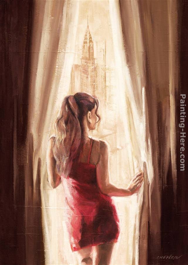 Talantbek Chekirov Wonderful View over New York Painting ...