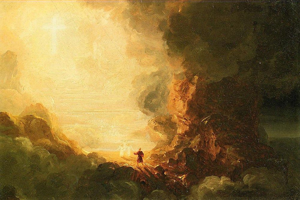 Thomas Cole The Pilgrim of the Cross at the End of His Journey Painting ...