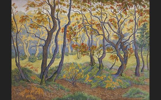 Unknown Artist paul ranson Edge of the Forest Painting ...