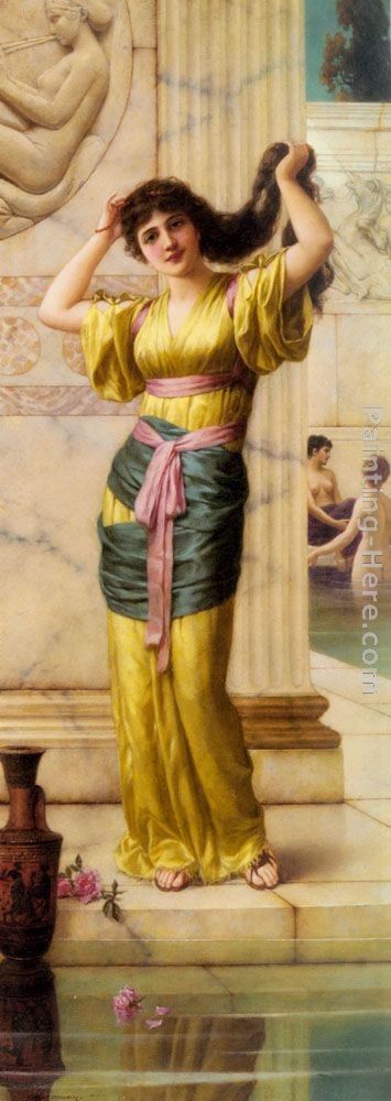 Eisman Semenowsky A Roman Beauty in the Baths Painting ...