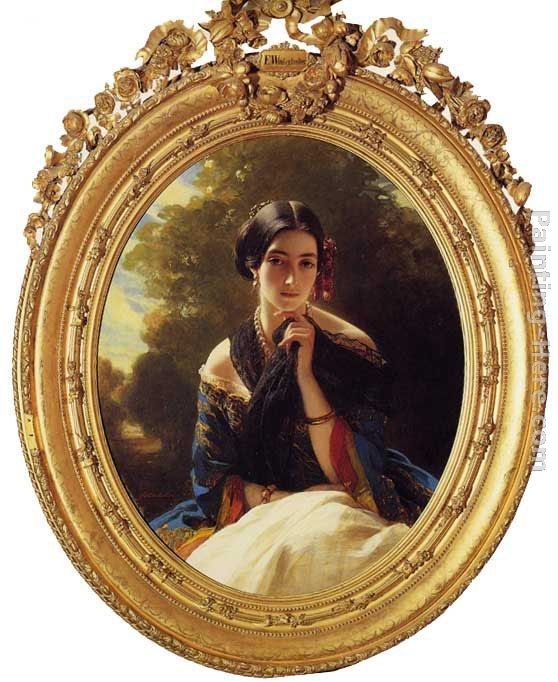 Franz Xavier Winterhalter Princess Leonilla of Sayn Wittgenstein-Sayn ...