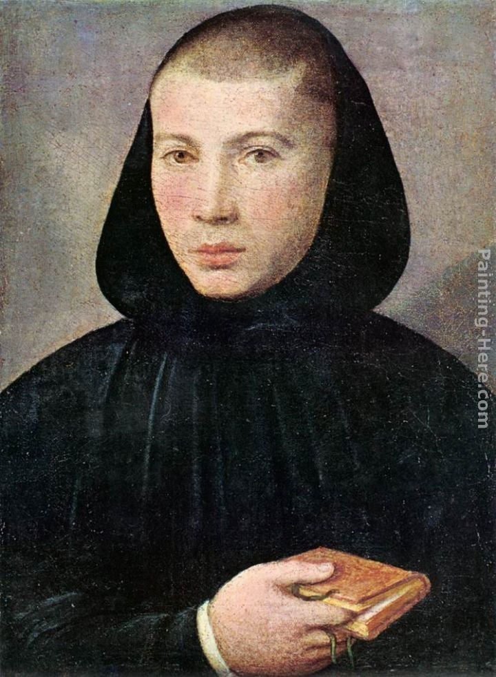 Giovanni Francesco Caroto Portrait of a Young Benedictine Painting ...
