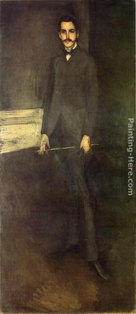 James Abbott McNeill Whistler Portrait of George W. Vanderbilt Painting ...