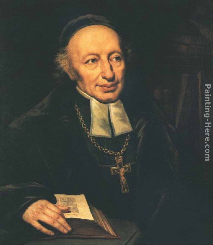 Janos Rombauer Portrait of Historian Ignacius Aurelius Fessler Painting ...