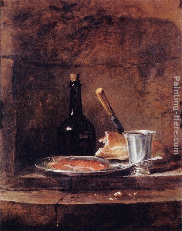 Jean Baptiste Simeon Chardin The Silver Goblet Painting ...