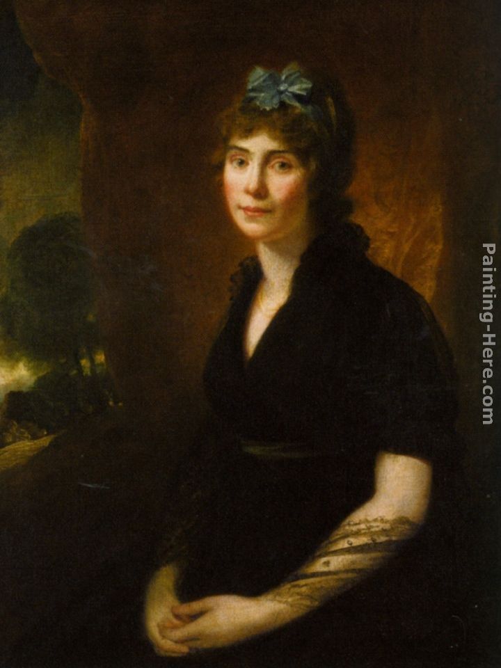 John Hoppner Portrait of a Lady Painting - iPaintingsforsale.com