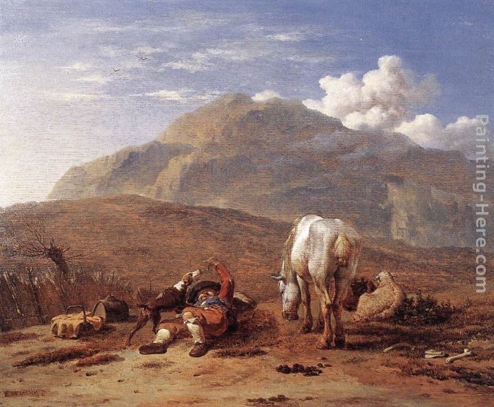 Karl Blechen Abraham Sacrificing Isaac Painting - iPaintingsforsale.com