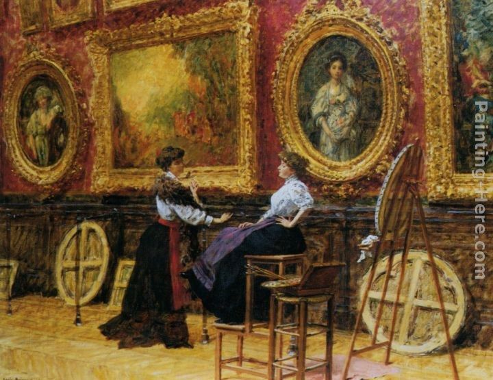 Louis Beroud Musee du Louvre Painting - iPaintingsforsale.com