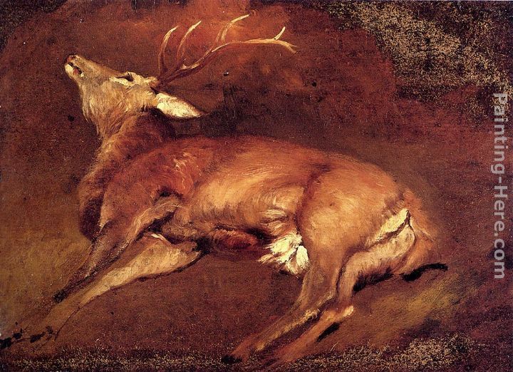 Sir Edwin Henry Landseer Study Of A Dead Stag Painting ...