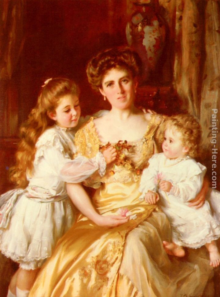 Thomas Benjamin Kennington A Mother's Love Painting - iPaintingsforsale.com