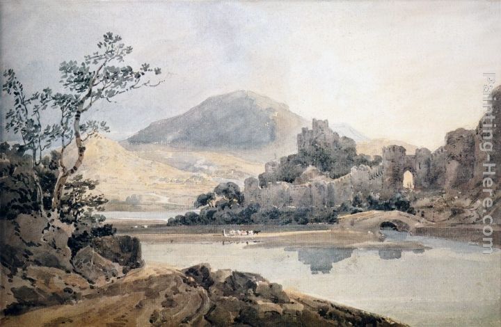 Thomas Girtin Castle Conway (after Sir George Beaumont) Painting ...