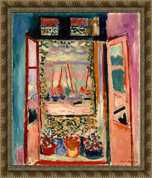 Framed Henri Matisse open window collioure painting with FN14 ...