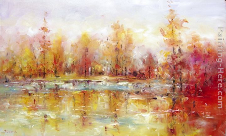 2011 Autumn Reflections Painting 50% off - iPaintingsforsale.com