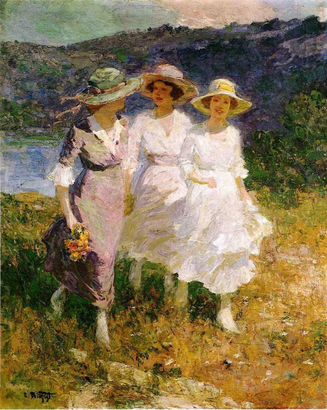 Edward Henry Potthast Walking in the Hills Painting 50% off ...