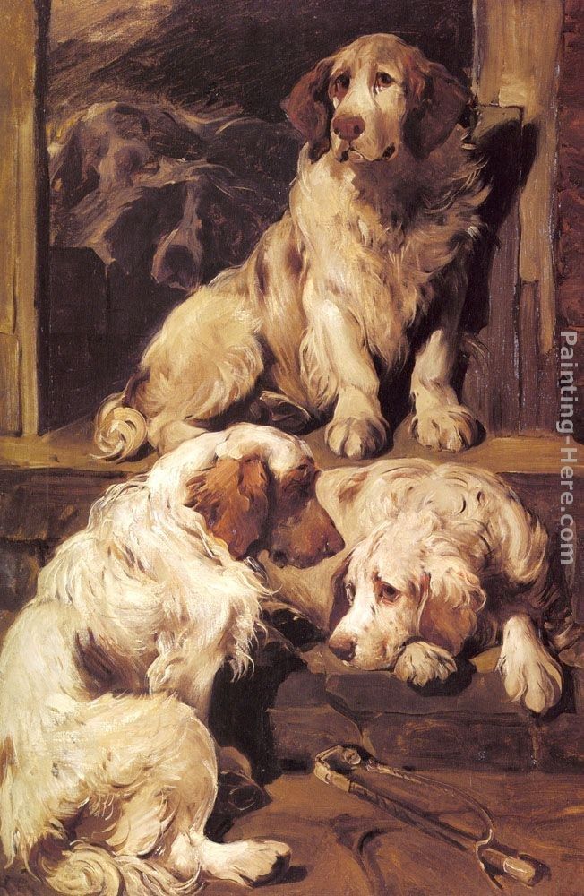 John Emms Clumber Spaniels Painting 50% off - iPaintingsforsale.com