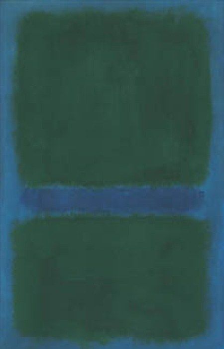 Mark Rothko Untitled 1968 Blue On Blue Ground Painting 50% off ...