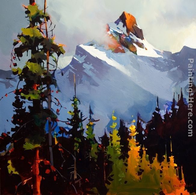 Michael O'Toole Between Sky and Mountain, Yoho National Park Painting ...