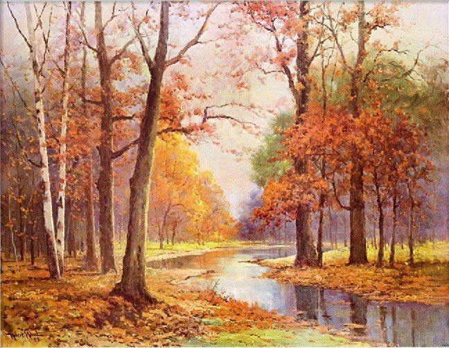 Robert Wood Autumn Glade Painting 50% off - iPaintingsforsale.com