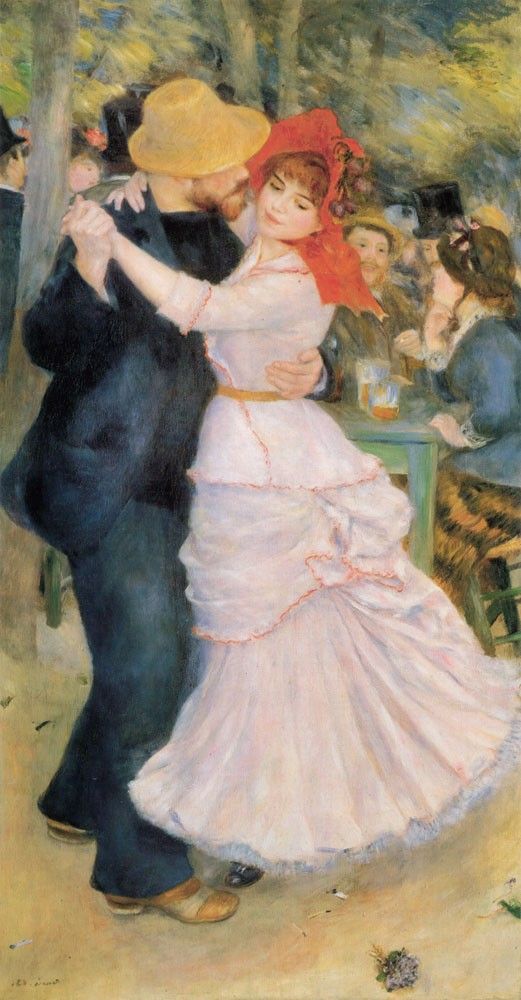 Pierre Auguste Renoir Dance at Bougival Painting - iPaintingsforsale.com